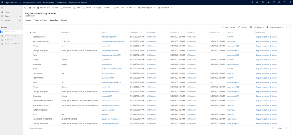 Resco Inspections+ for Dynamics 365 – how is the data stored? | Resco