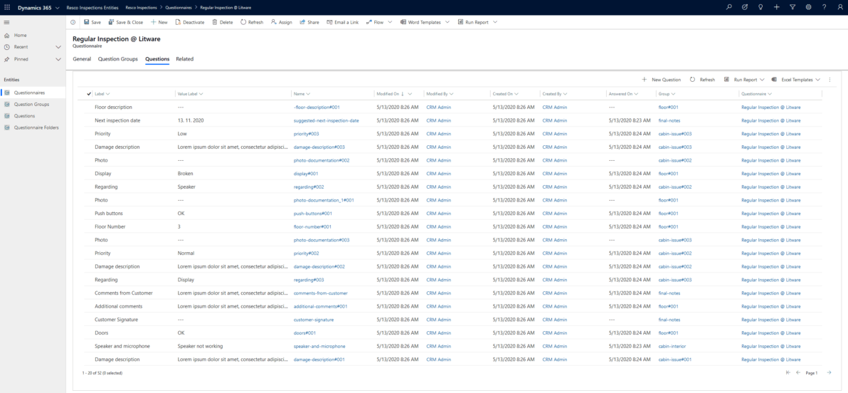 Resco Inspections+ for Dynamics 365 – how is the data stored? | Resco