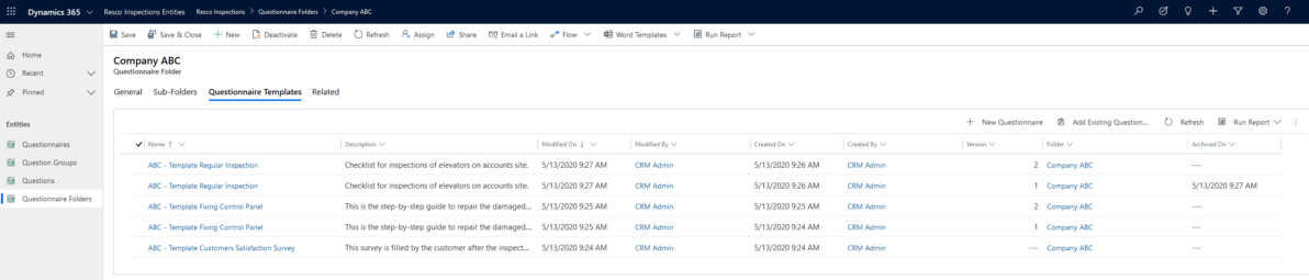 Resco Inspections+ for Dynamics 365 – how is the data stored? | Resco