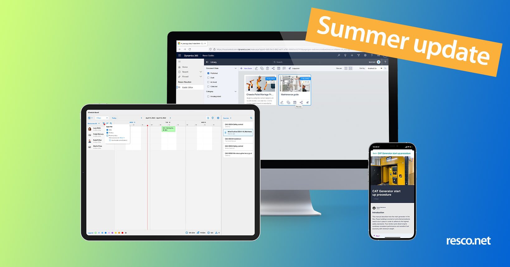 Get to know Resco Summer Update 2022 | Resco.net