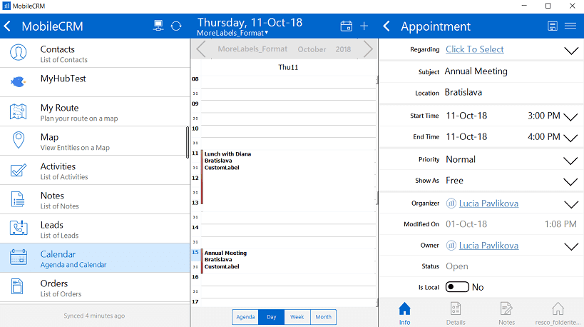 Quick trick for the Calendar: Customize labels of your Activities | Resco