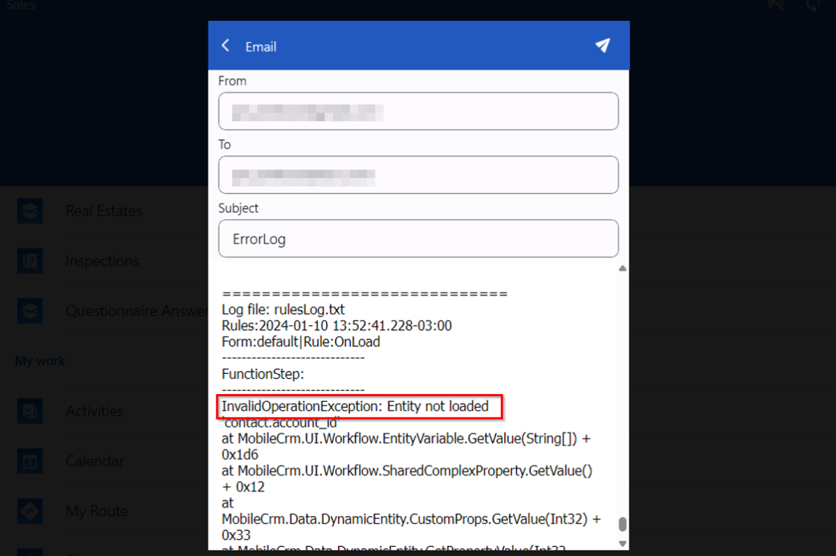 Preventing "Entity Not Loaded" errors with the ContainsData operator | Tech Tips archive | Resco