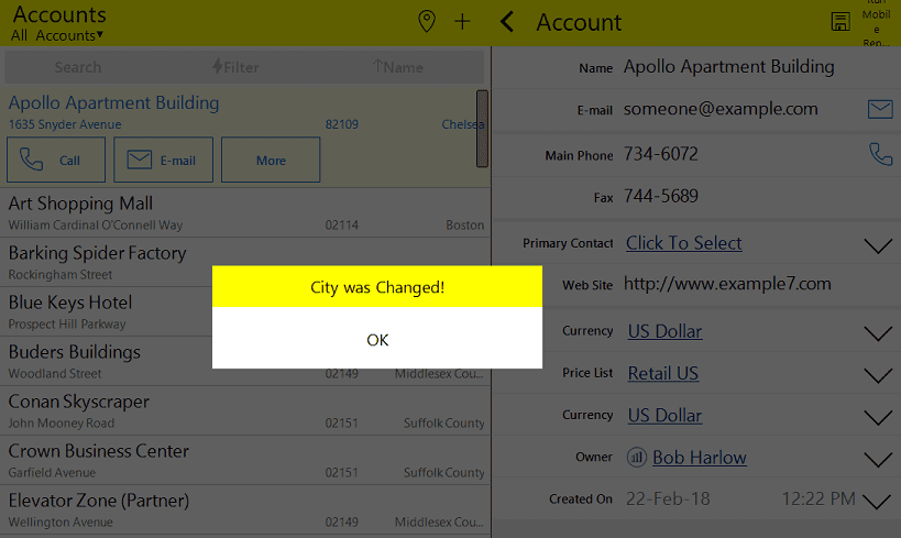 Entity form, its lifecycle, events and form rules | Resco.net